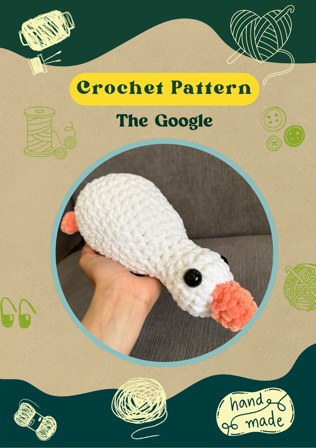 Crochet Pattern Duckling, Amigurumi, Good Luck Duck Amigurumi Tutorial ...