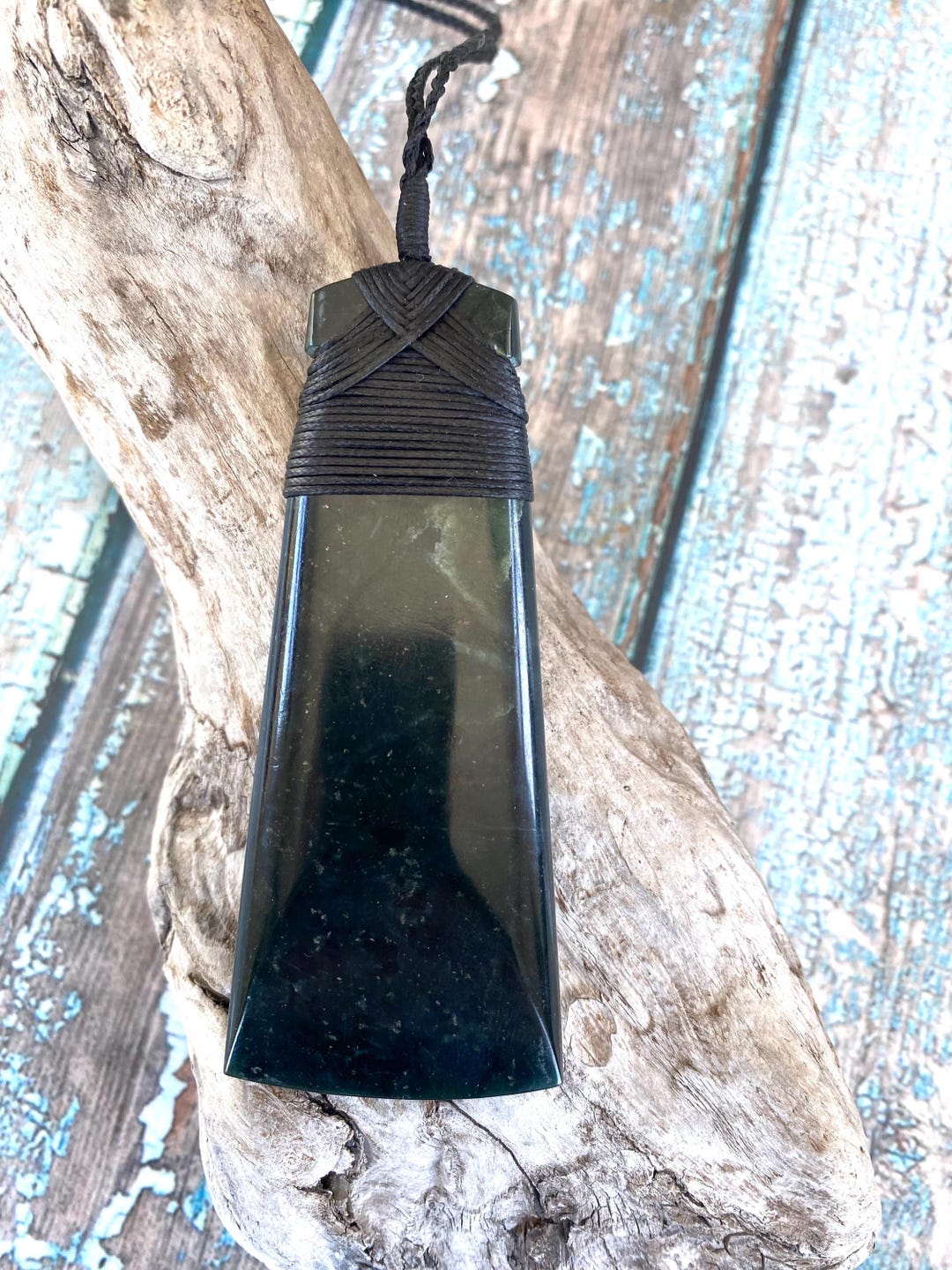 New Zealand Pounamu Greenstone Māori Hei Toki Necklace - Etsy