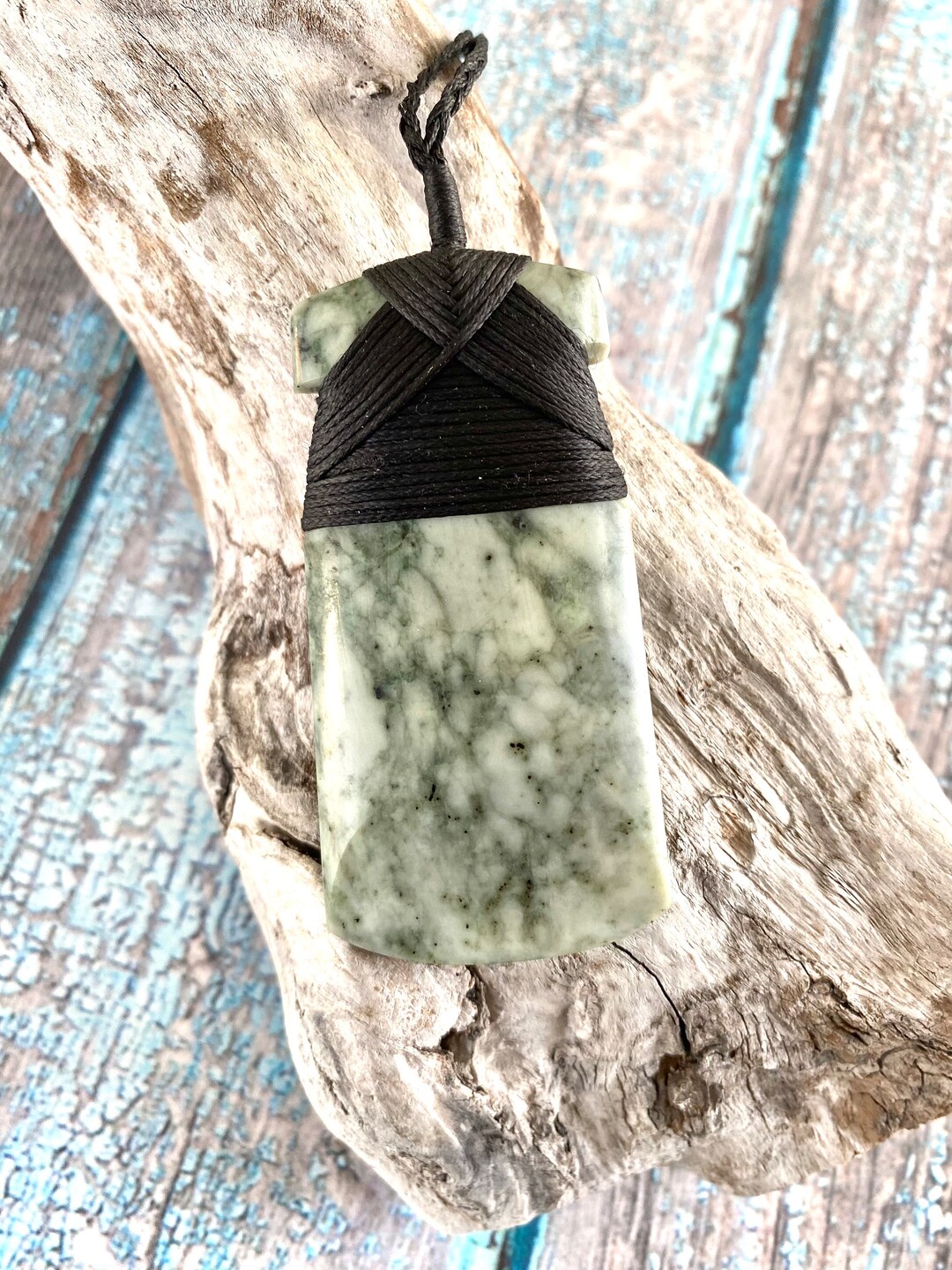 New Zealand Pounamu Greenstone Jade Kahotea Hei Toki Necklace - Etsy