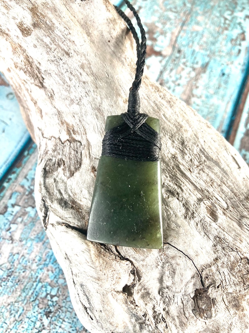 New Zealand Pounamu Greenstone Hei Toki Necklace - Etsy