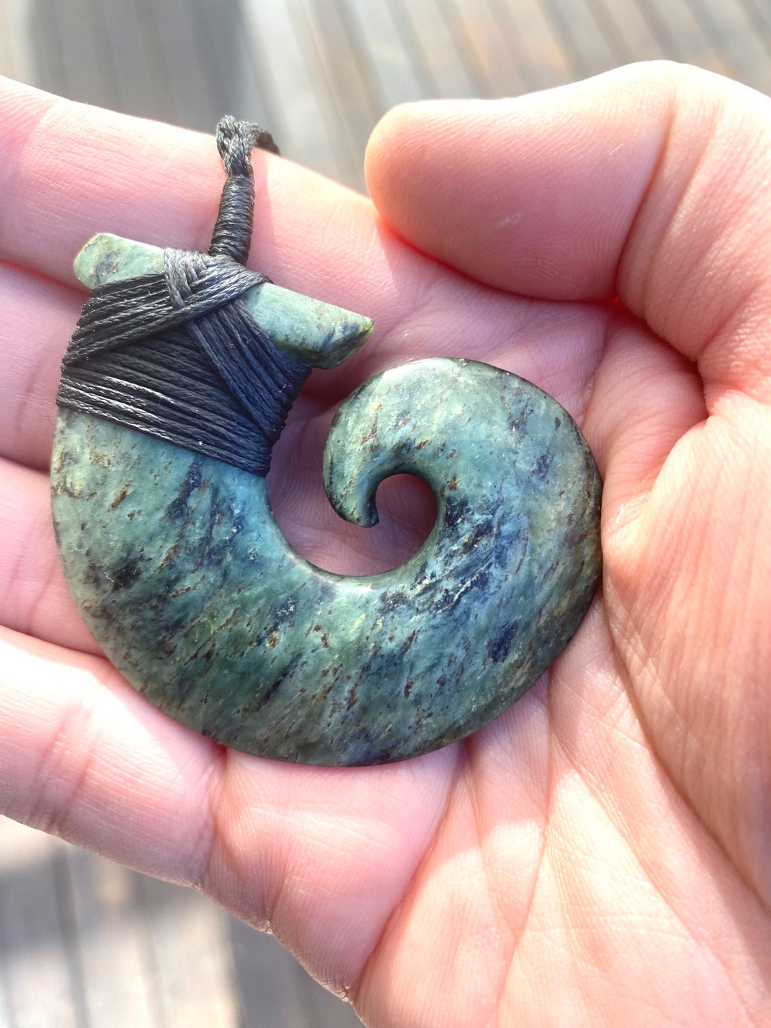 Hei Matau fish Hook New Zealand Pounamu Greenstone Necklace - Etsy