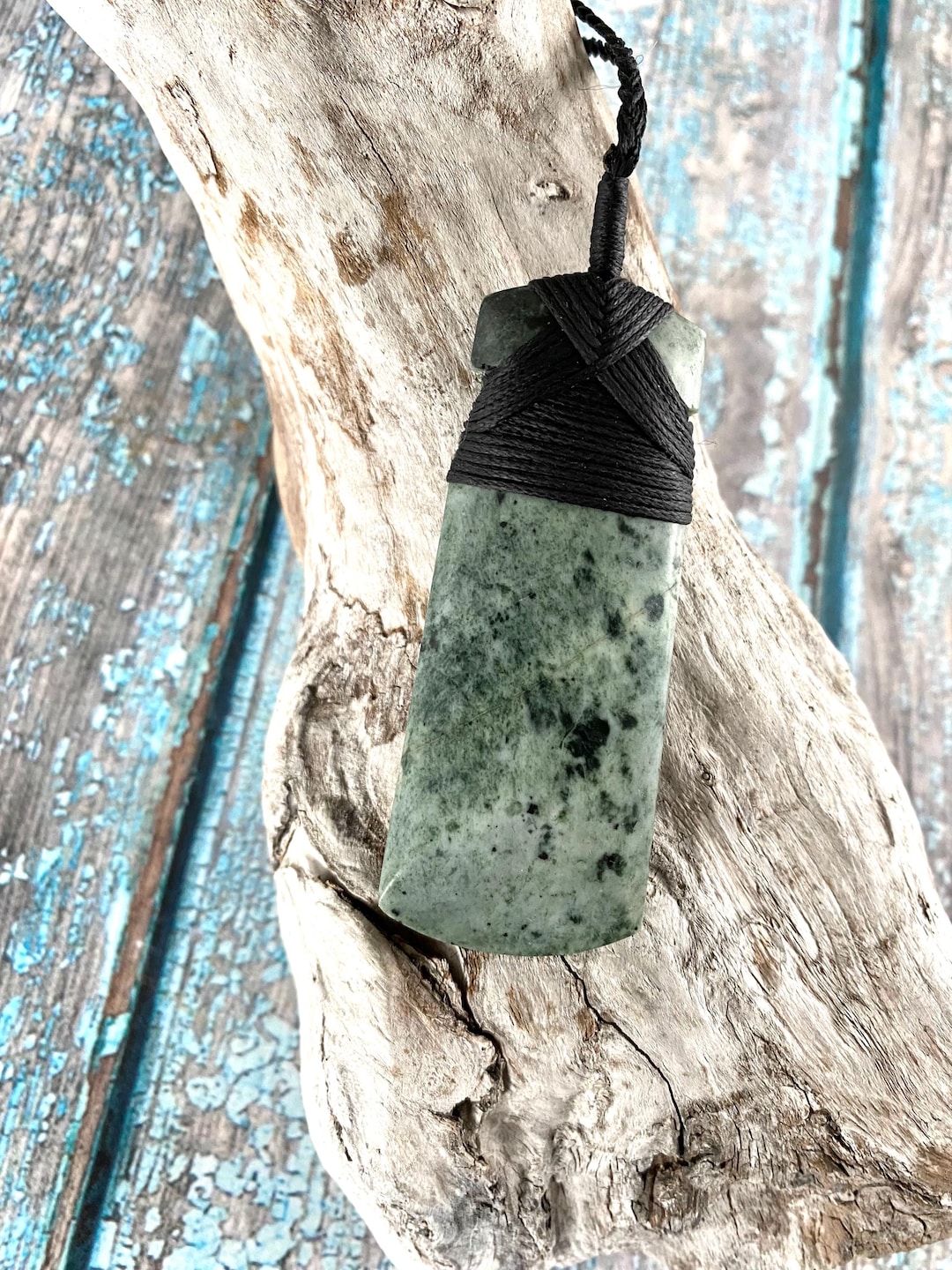 New Zealand Pounamu Greenstone Kōkopu Hei Toki Necklace New Zealand ...