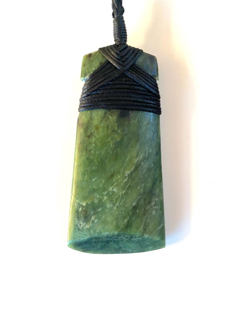 New Zealand Jade Greenstone Pounamu Hei Toki Necklace - Etsy