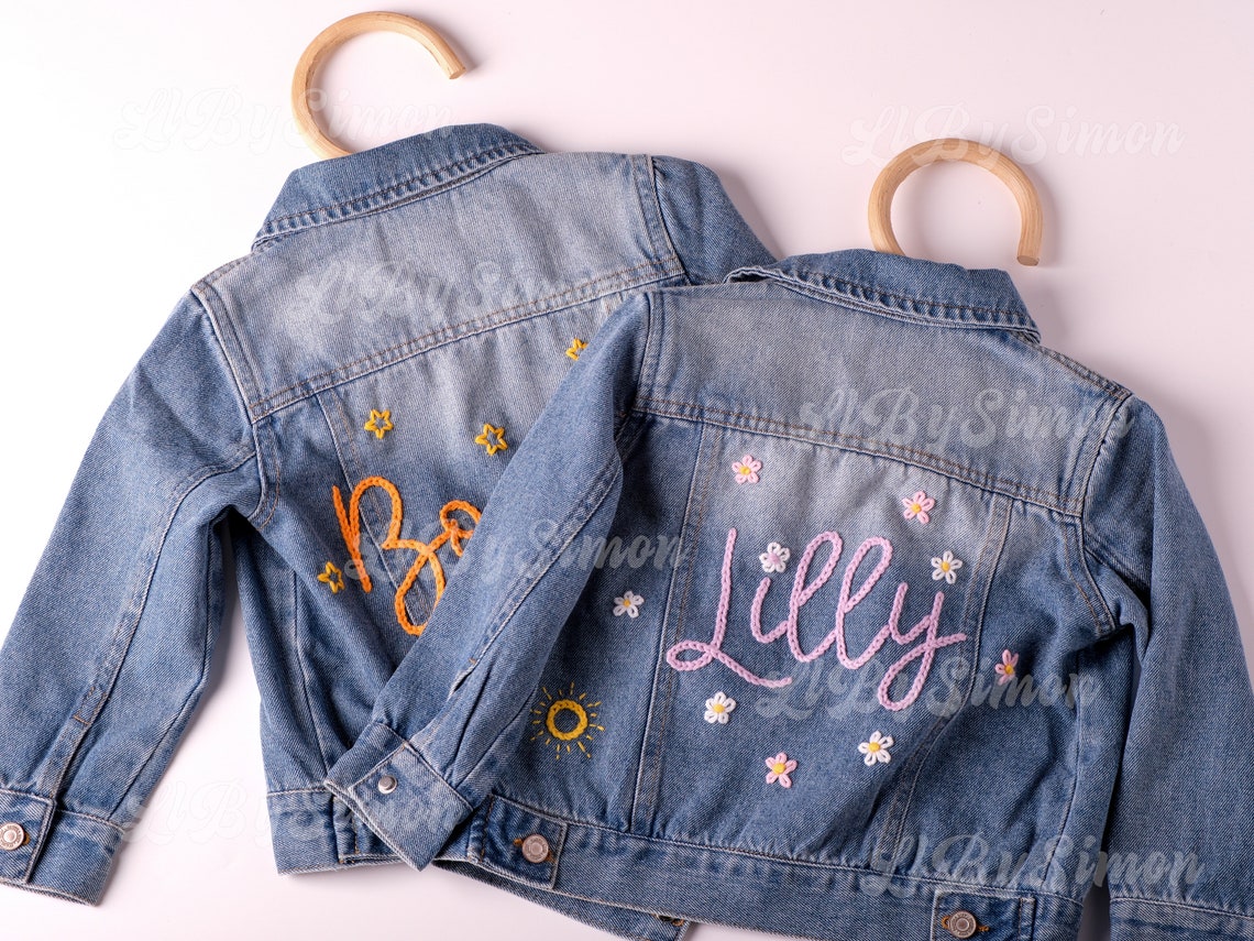 Personalized Baby Denim Jacket: Custom Name Toddler Jean Jacket - Etsy