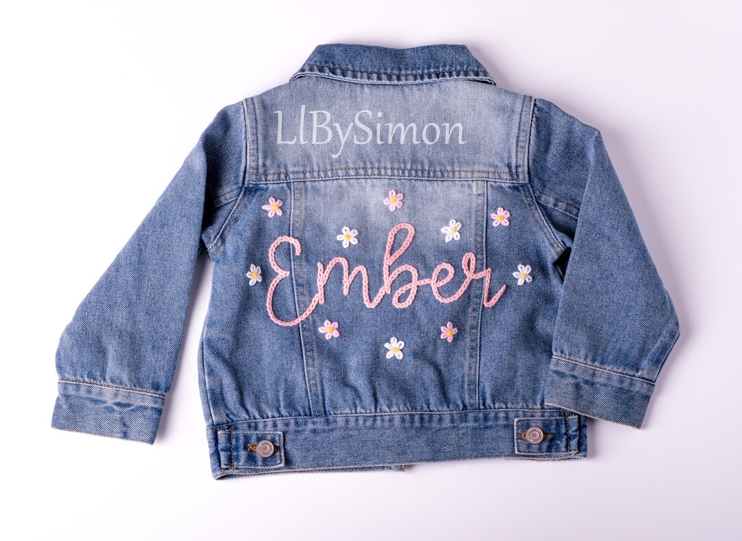 Personalized Baby Denim Jacket: Custom Name Toddler Jean Jacket - Etsy