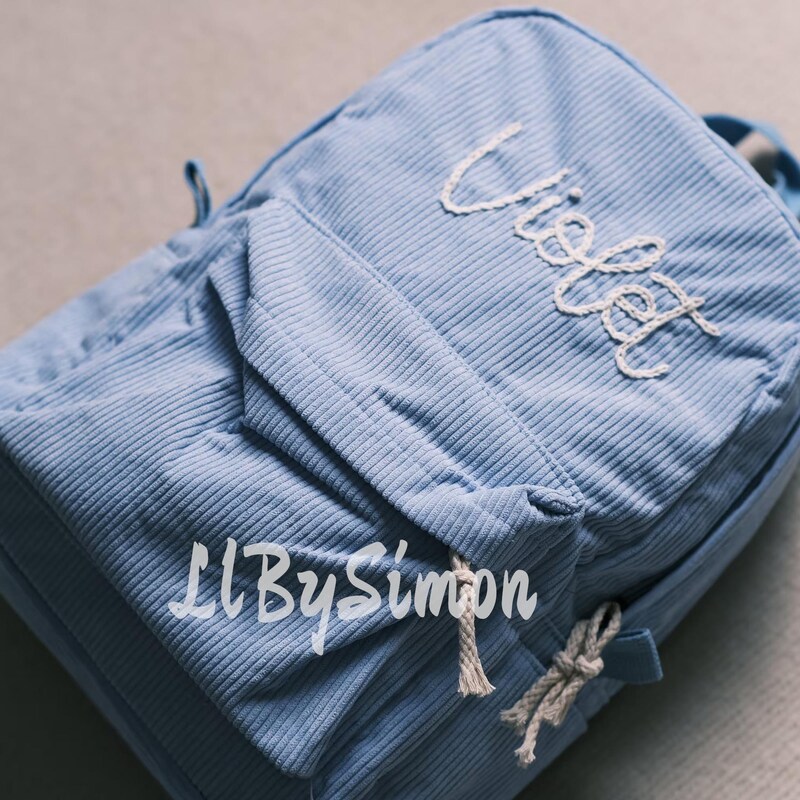 Embroidered Backpack - Etsy