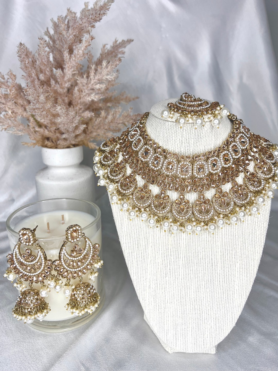 Buy Zahra Necklace Set Gold, Multi, Silver Pakistani Jewellery / Indian ...