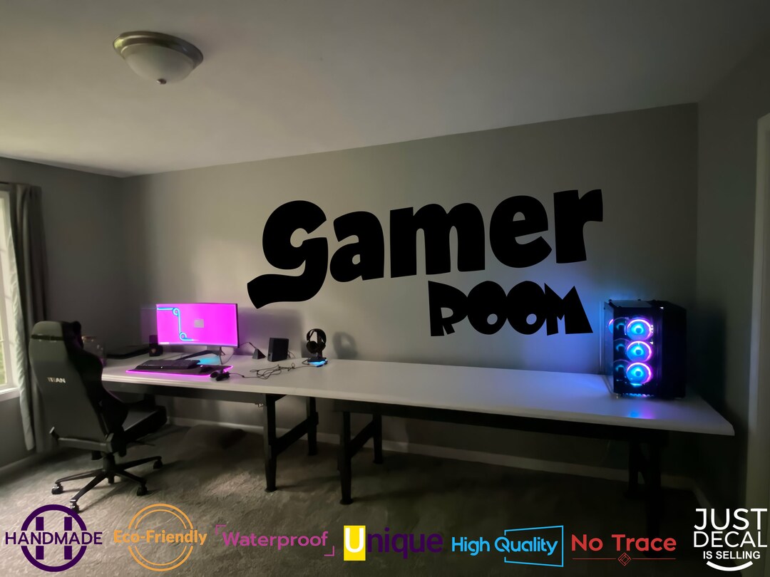 Gamer Room Decor Sticker Gamer Room Ideas Background Ambiance - Etsy