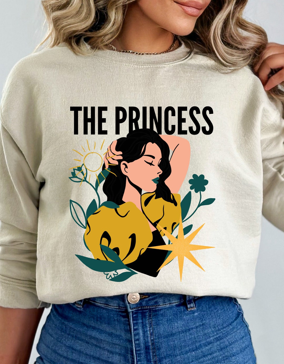 The Princess Sweatshirt, Regal Royalty, Fairy Tale Chic Sweater ...