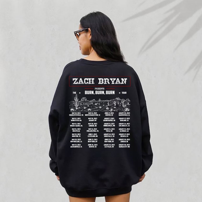 The Zach.Bryan Vintage Shirt, World Tour Graphic Tee, Unisex Bryans ...