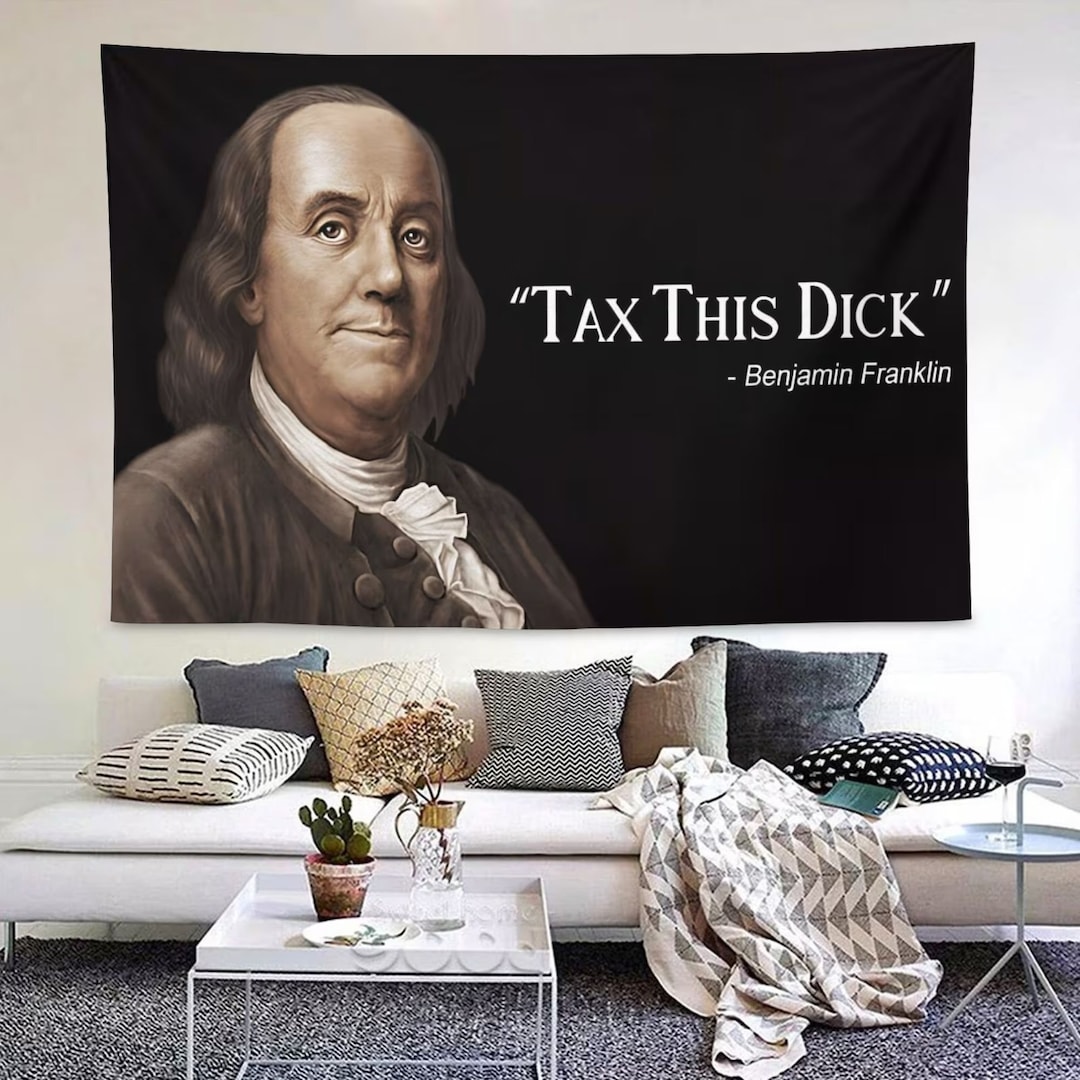 Benjamin Franklin Tapestry Funny Flags Tapestry Funny - Etsy
