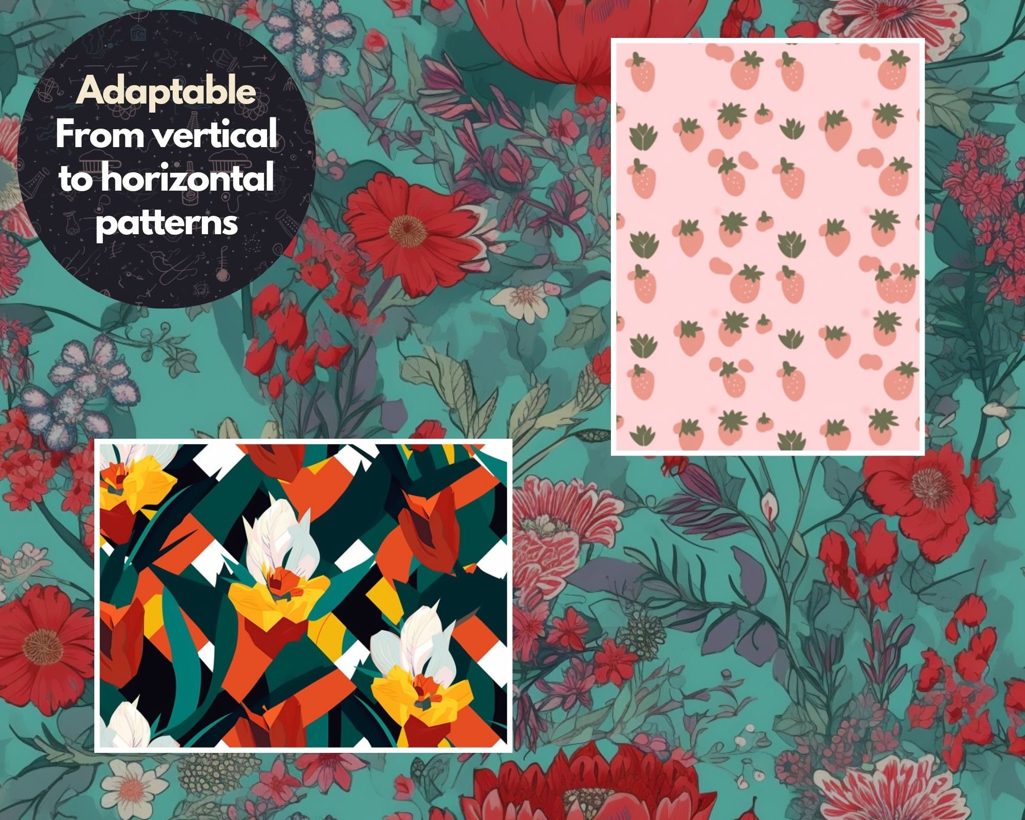 Midjourney Prompt Seamless Wallpaper Pattern, Midjourney Floral ...