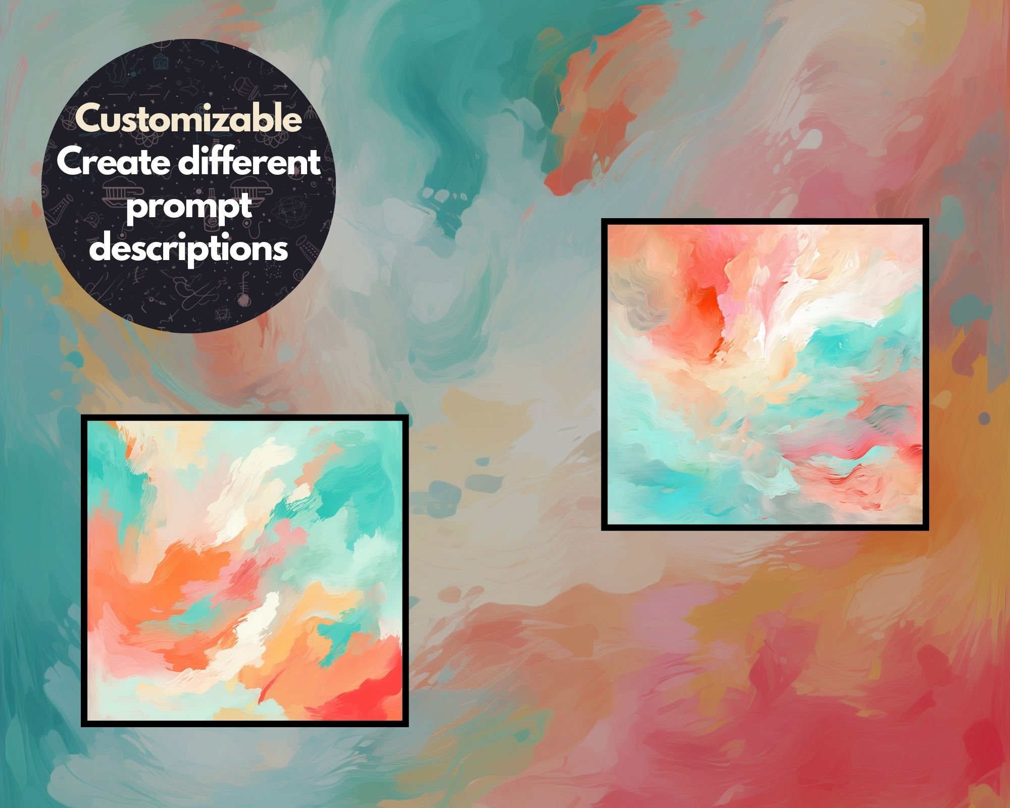 Midjourney Abstract Wall Art Prompts, Midjourney Poster Prompts ...