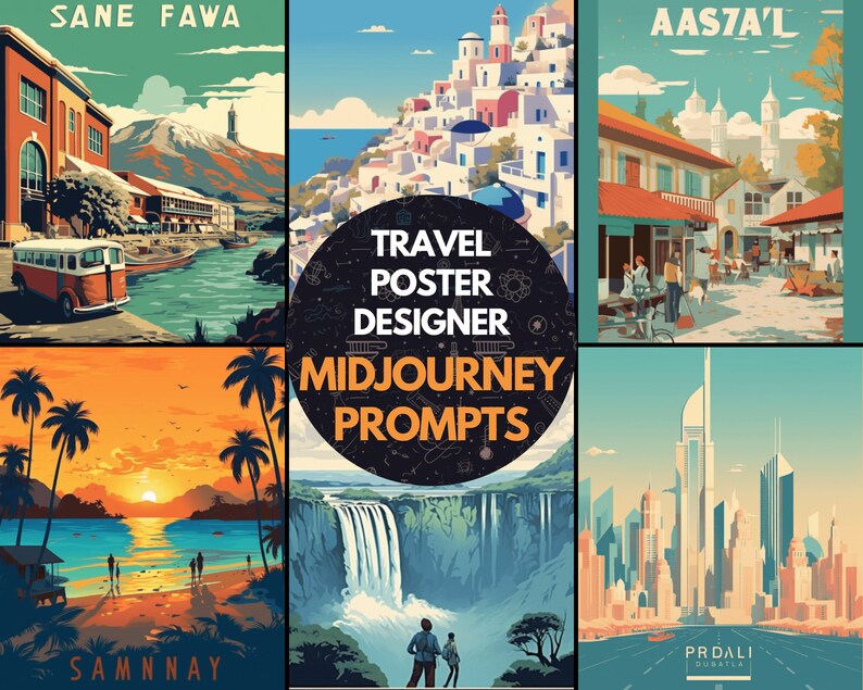 Midjourney Prompt Travel Poster Designer Travel Poster - Etsy