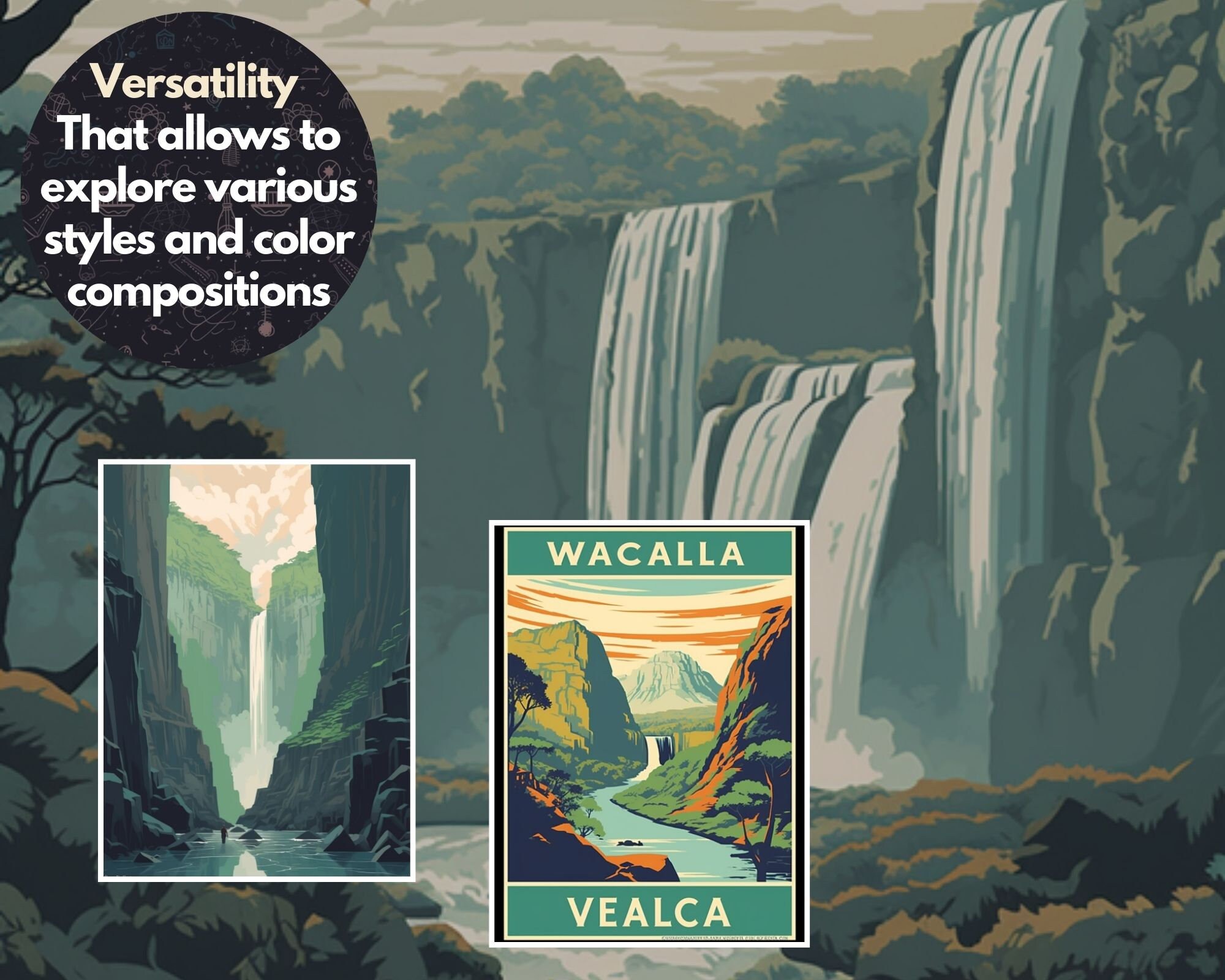 Midjourney Prompt Travel Poster Designer, Travel Poster Illustration ...