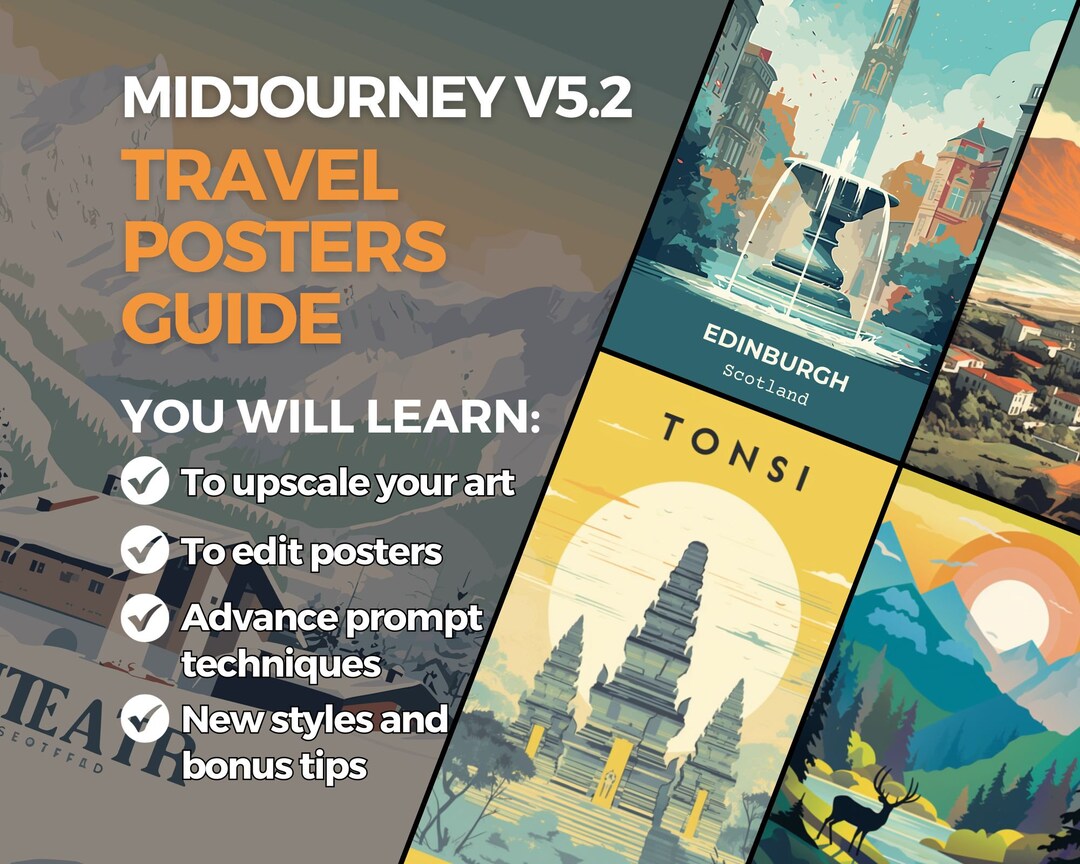 Midjourney Travel Posters Guide | Travel Poster Prompt | Midjourney ...