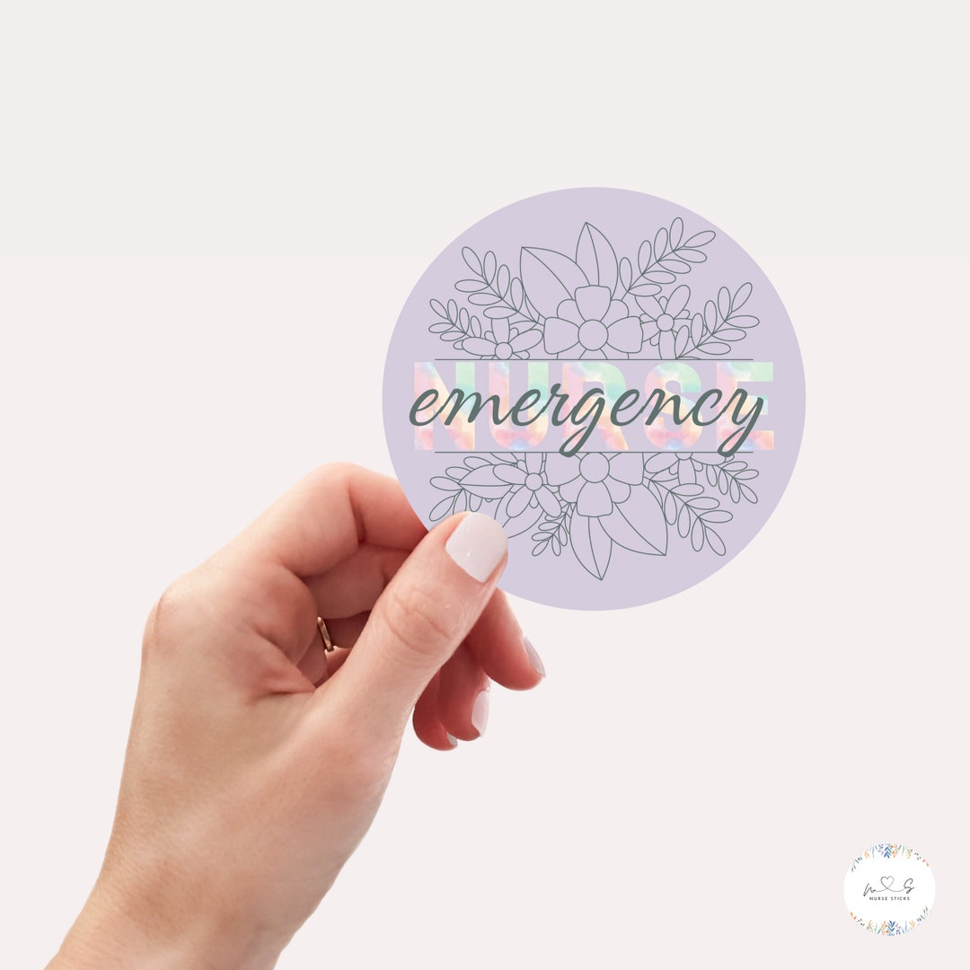 Nurse Sticker ER Nurse Sticker, Stickers for Nurses, Water Bottle ...