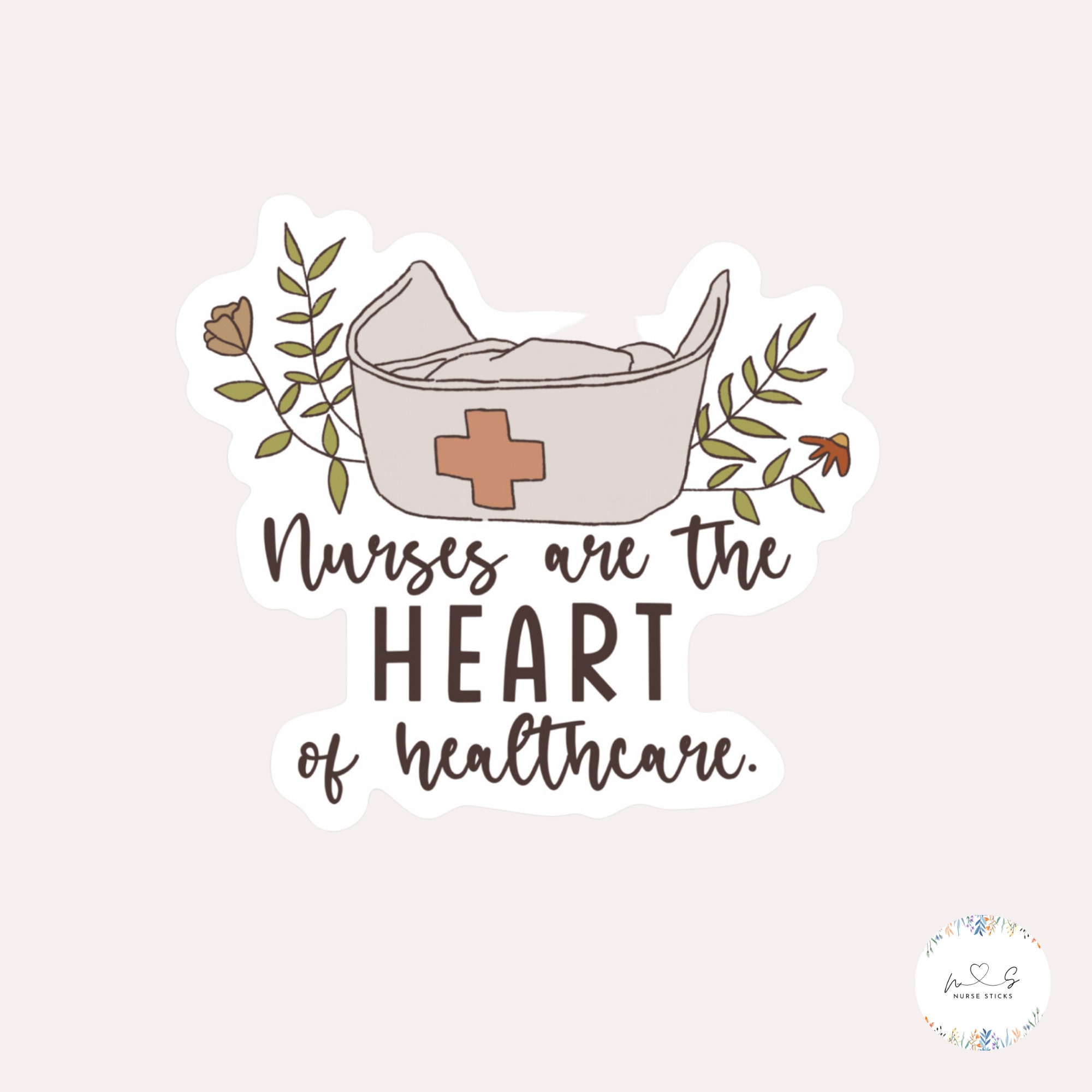 Heart of Healthcare Sticker Nurse Sticker, Nursing Sticker, Healthcare ...