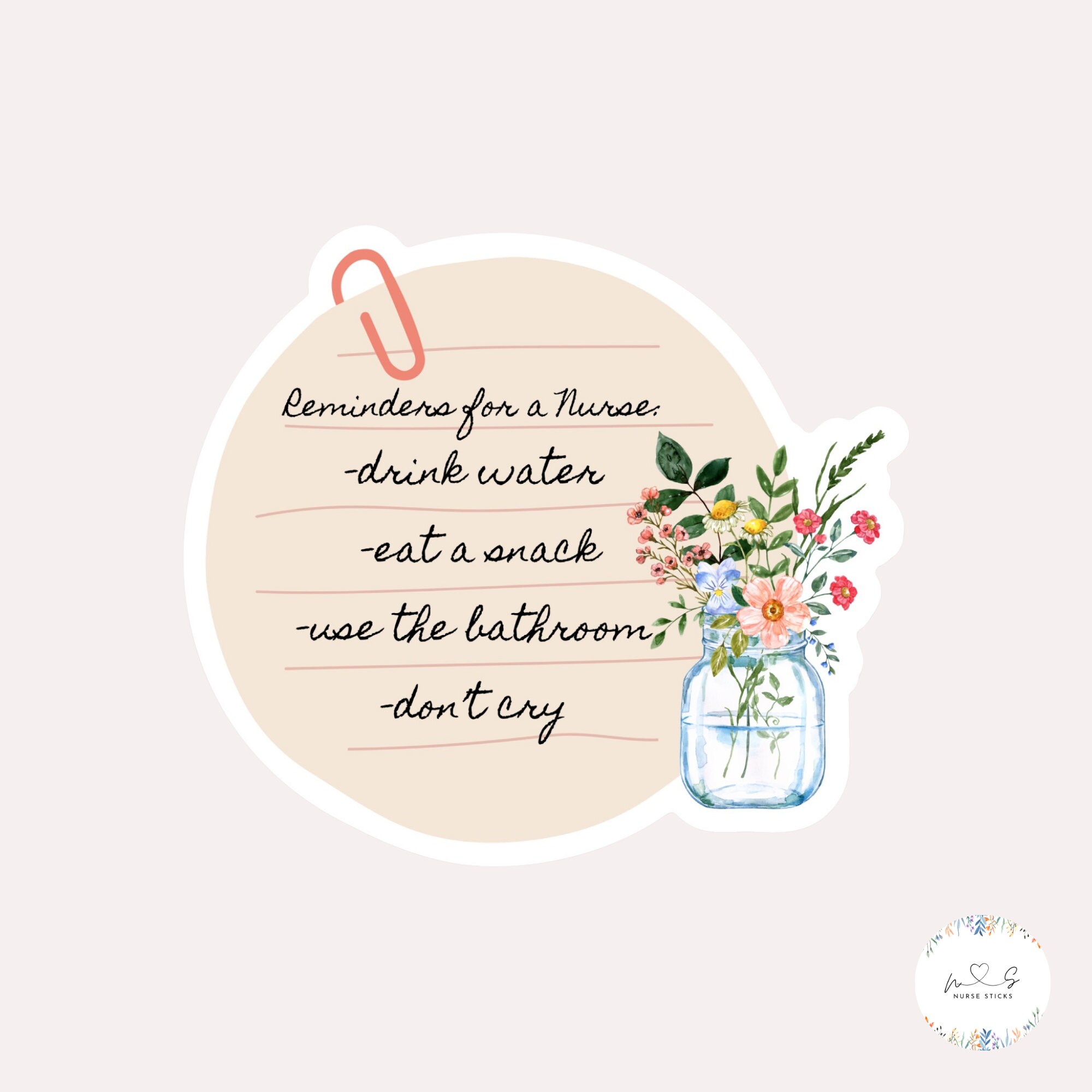 Reminders for Nurse Sticker Funny Nurse Sticker, Stickers for Nurses ...