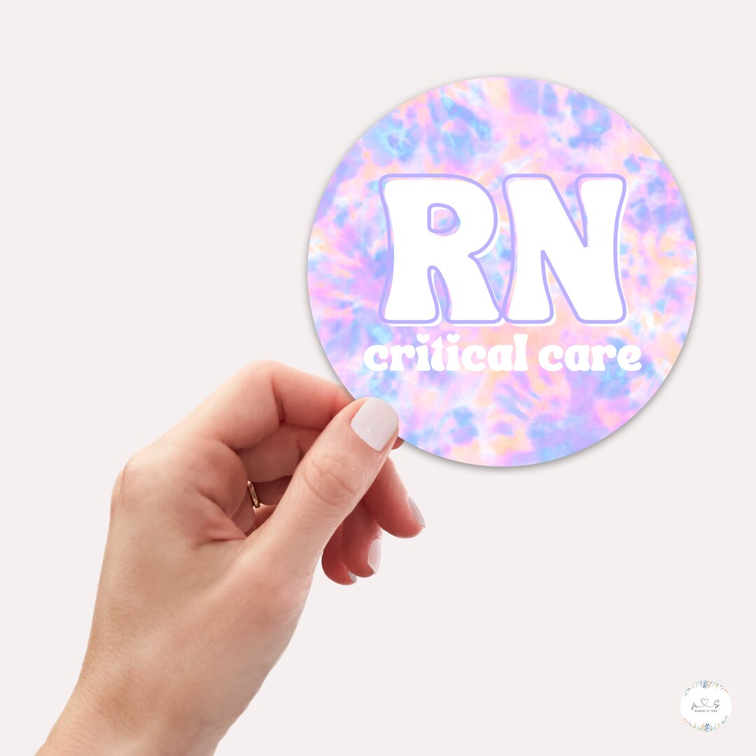 Critical Care Nurse Sticker | Nursing Stickers, ICU Nurse, Critical ...