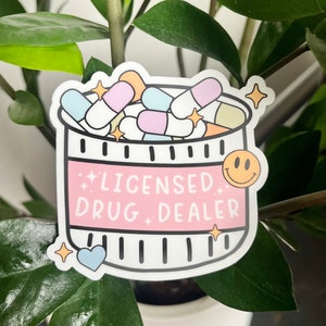 Funny Nurse Sticker, Gift for Nurse, Laptop Decal, Prescription Sticker ...