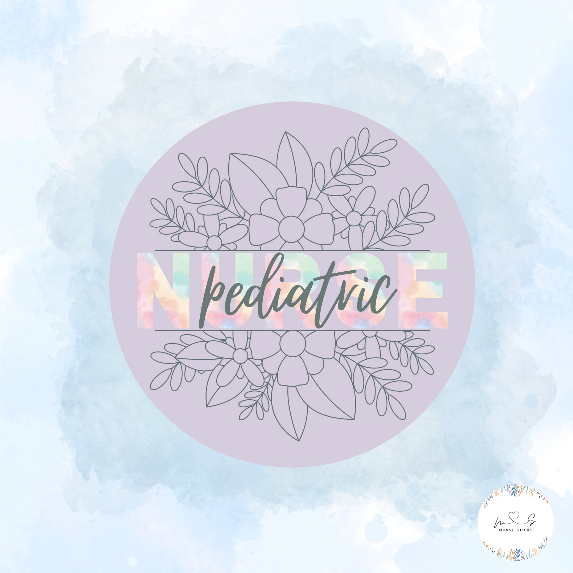 Nurse Sticker Pediatric Nurse Sticker PICU Nurse Sticker - Etsy