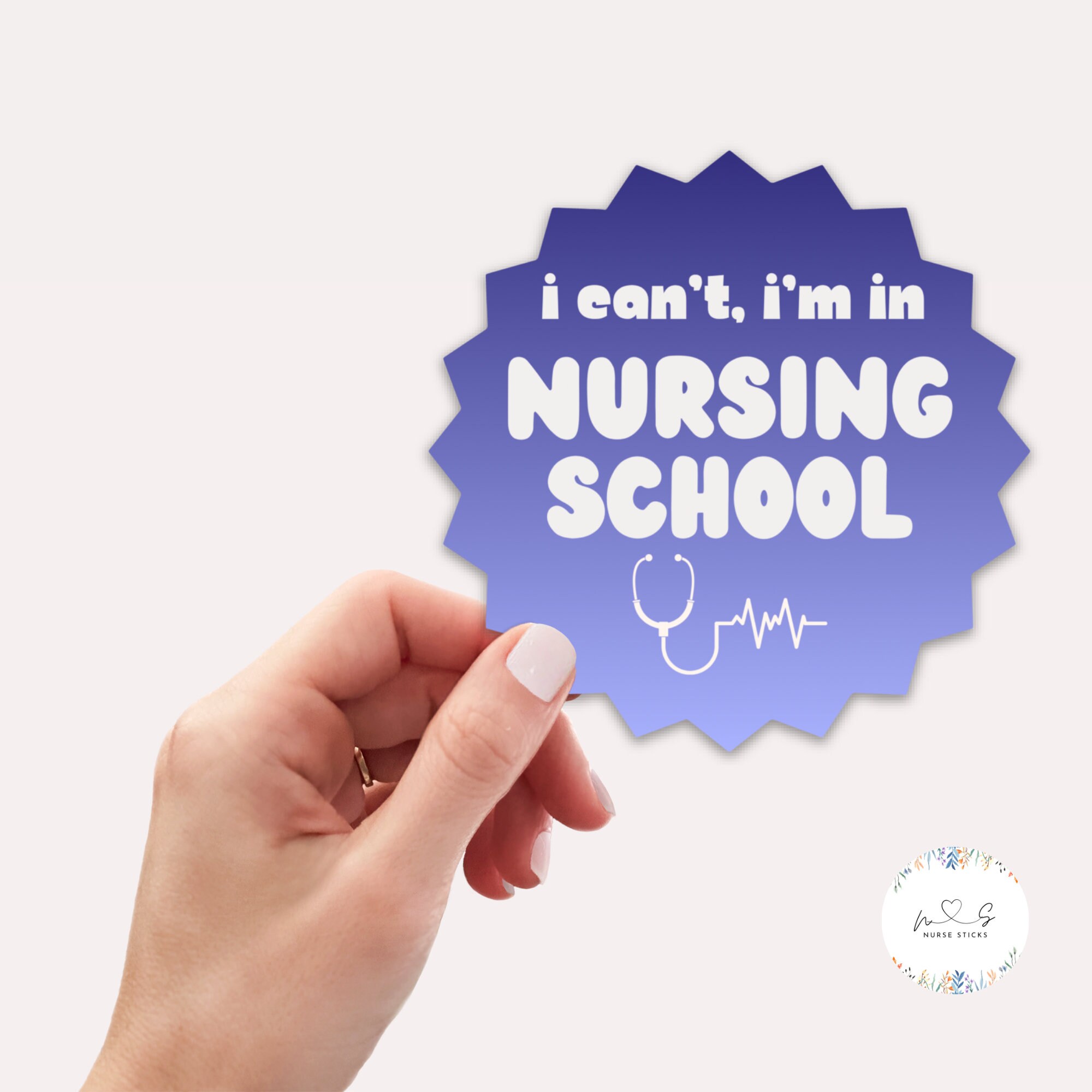 Nurse Sticker | Funny Nurse Sticker, Stickers for Nurses, Gift for ...