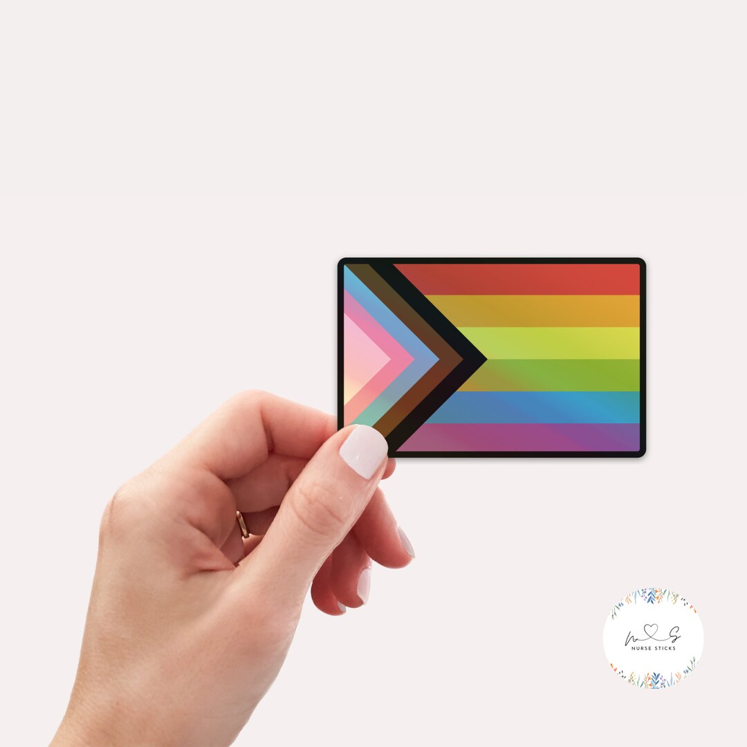 Pride Flag Sticker Holographic Sticker, Pride Rainbow, Rainbow Flag ...