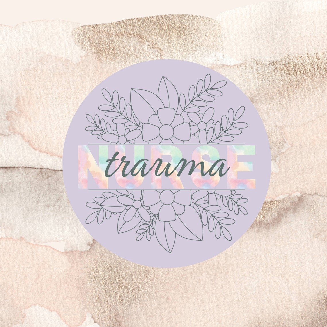 Nurse Sticker | Trauma Nurse Sticker, Trauma Critical Care Nurse ...