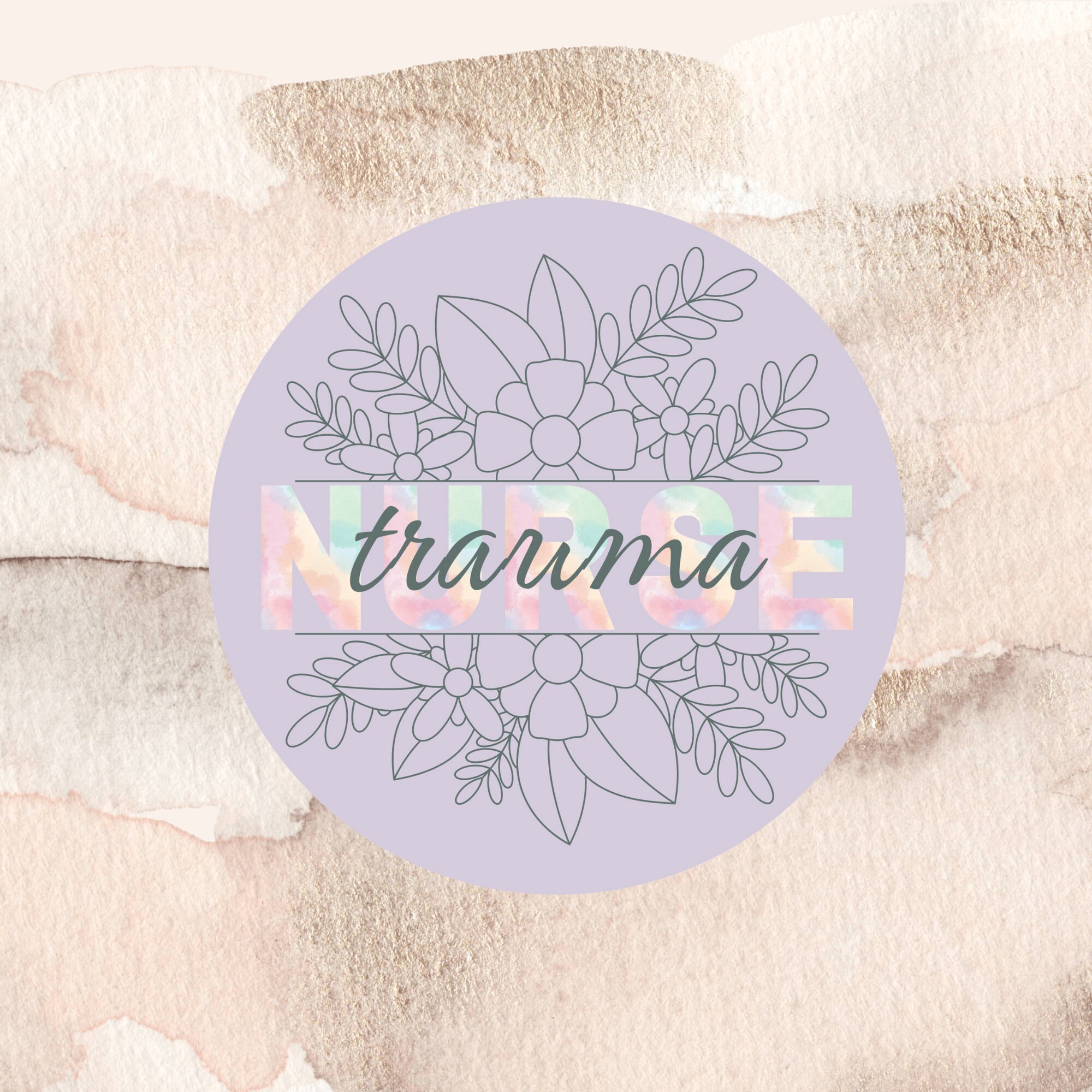 Nurse Sticker | Trauma Nurse Sticker, Trauma Critical Care Nurse ...