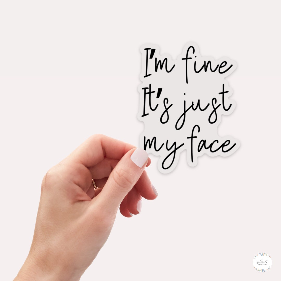 Sarcastic Sticker, Funny Nurse Sticker, RBF Sticker, Resting Bitch Face ...