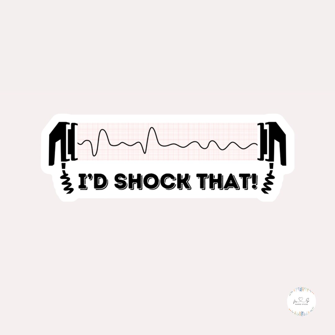 Nurse EKG Sticker | Critical Care Nurse, Stickers for Nurses, Cardiac ...