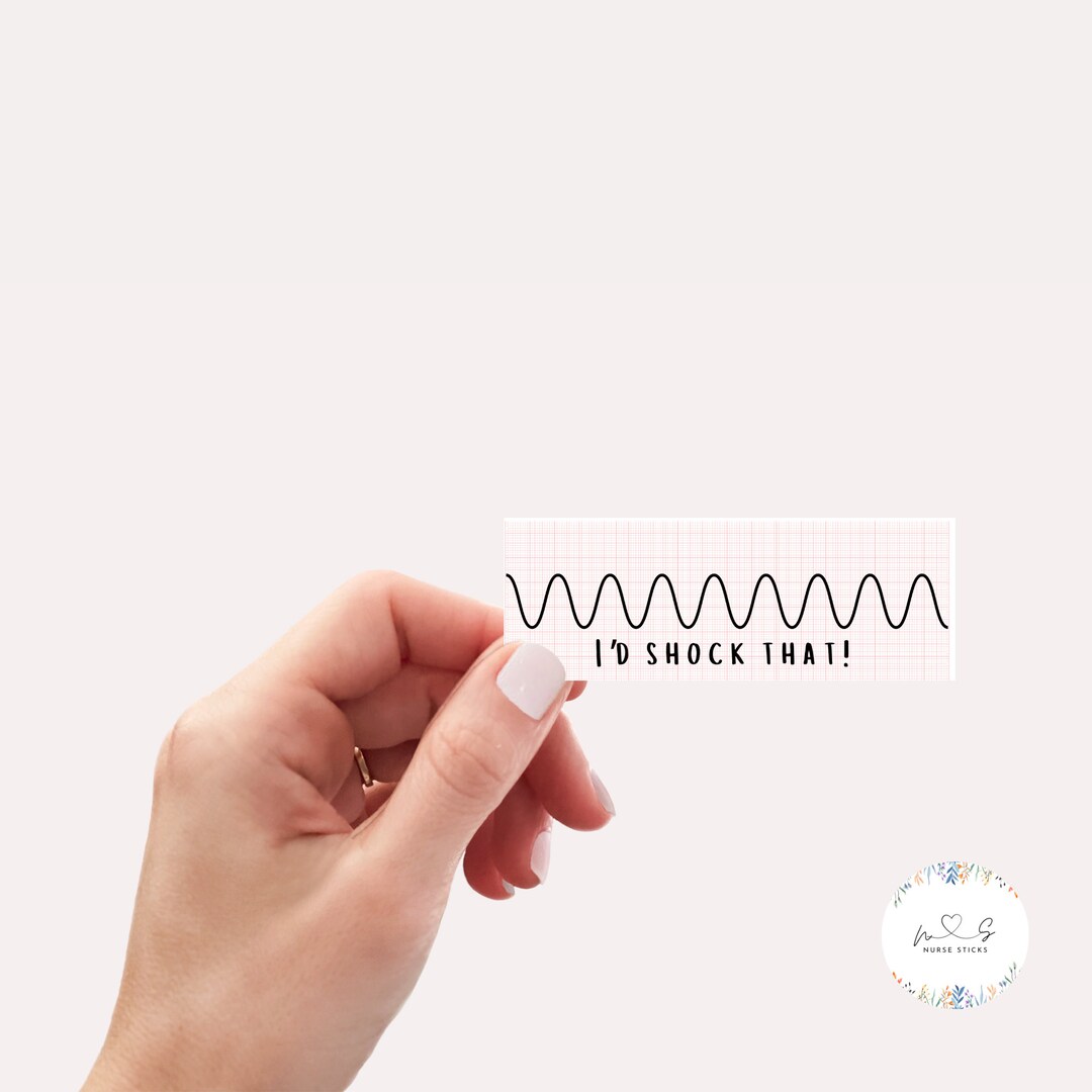 Nurse EKG Sticker Critical Care Nurse, Stickers for Nurses, Cardiac ...