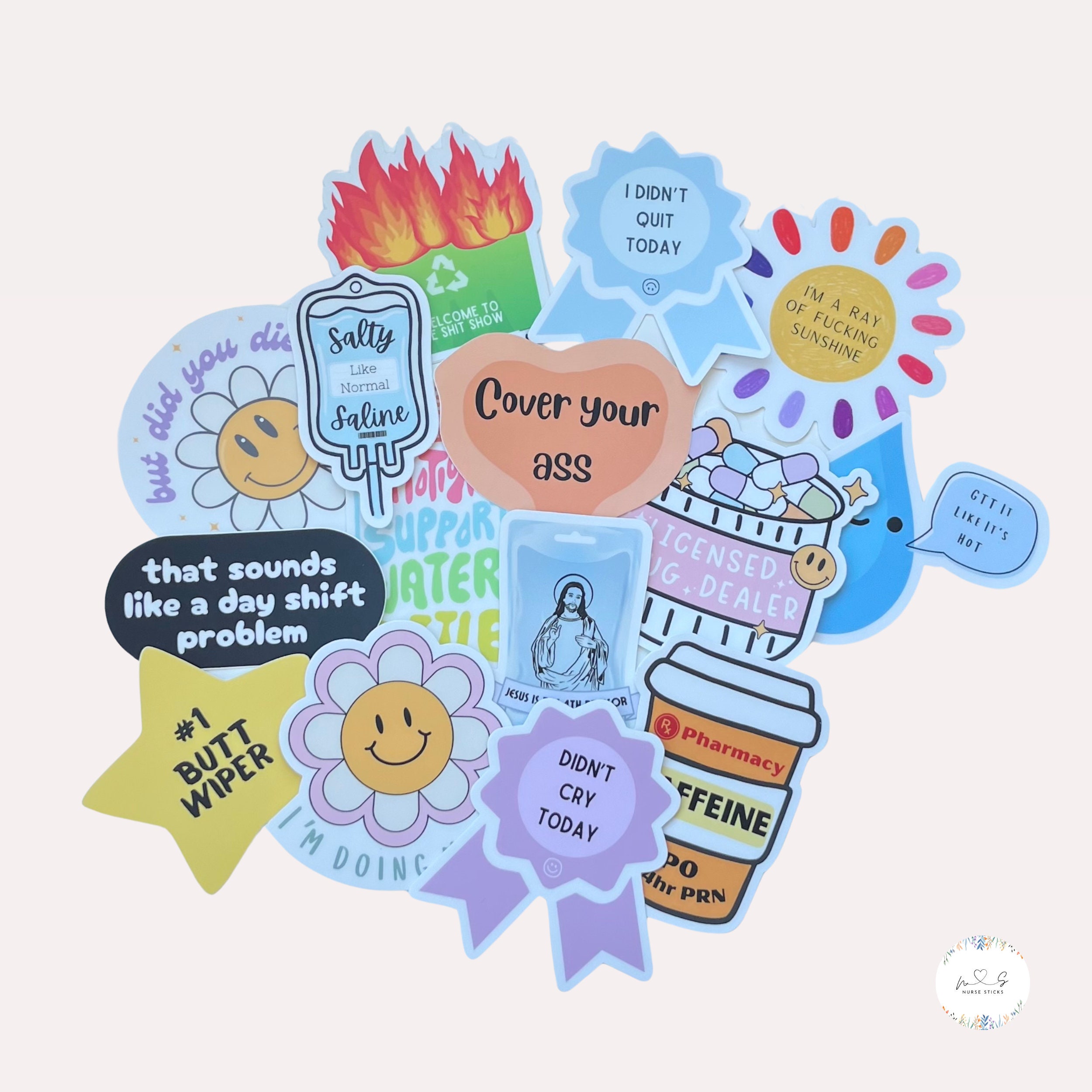 EKG Nurse Sticker Stickers for Nurses, Stethoscope Sticker, Gift for ...