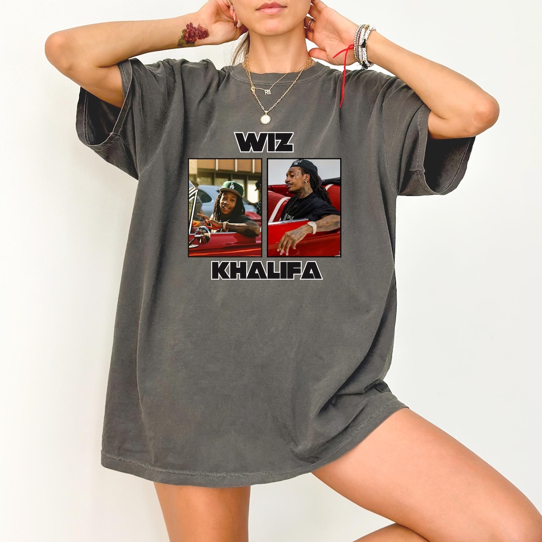 Wiz Khalifa T-shirt, Music Graphic Tee, Concert Apparel, Festival ...
