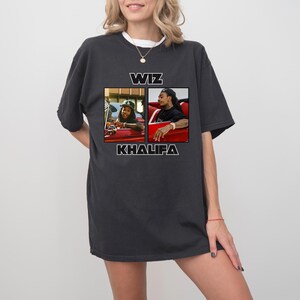 Wiz Khalifa T-shirt, Music Graphic Tee, Concert Apparel, Festival Clothing, Wiz Khalifa Shirt ...