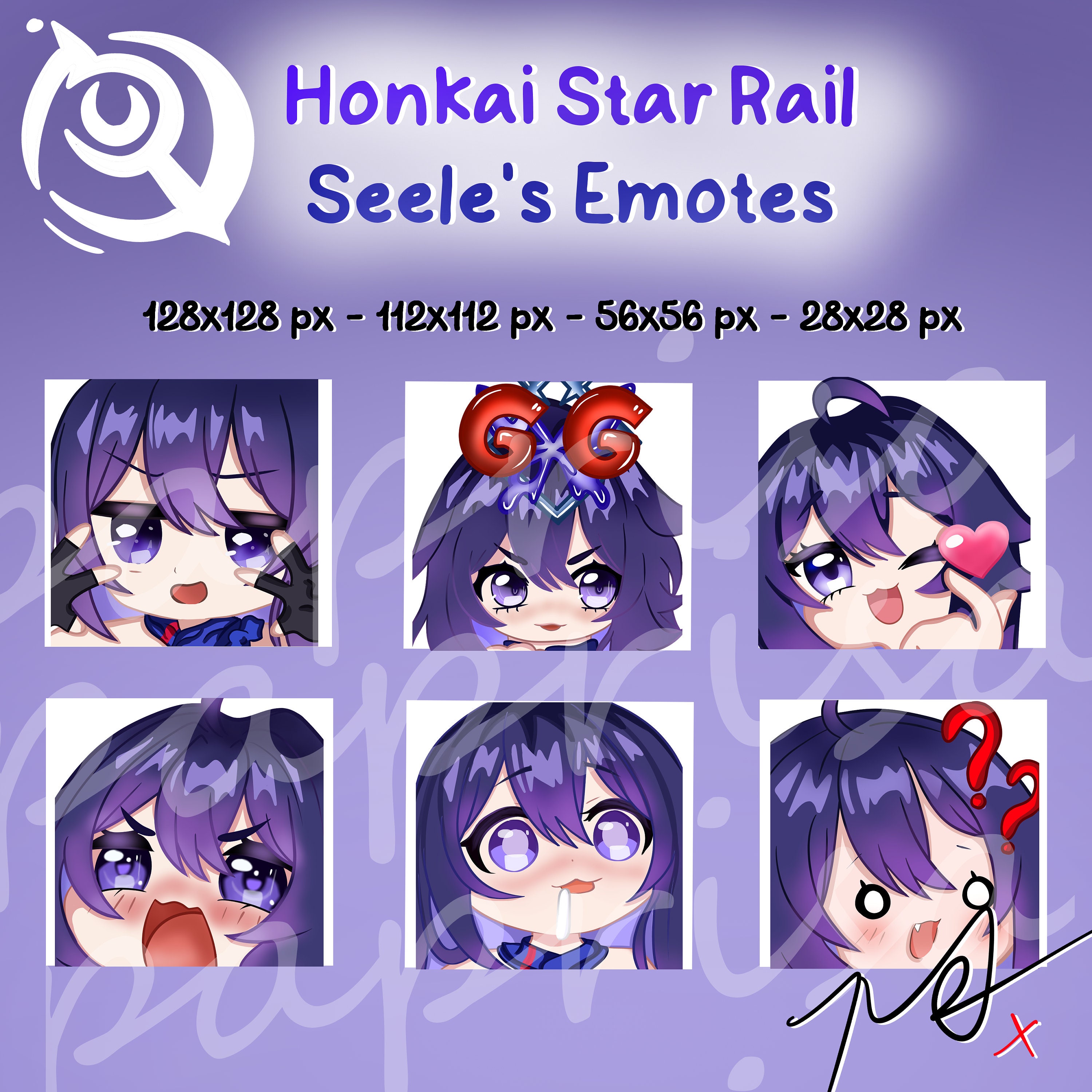 Honkai Star Rail Emotes Seele PACK - Etsy Norway