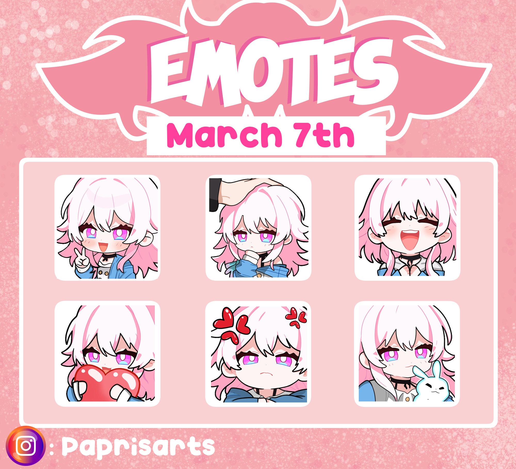 Honkai Star Rail Emotes - March 7th [PACK] - Etsy