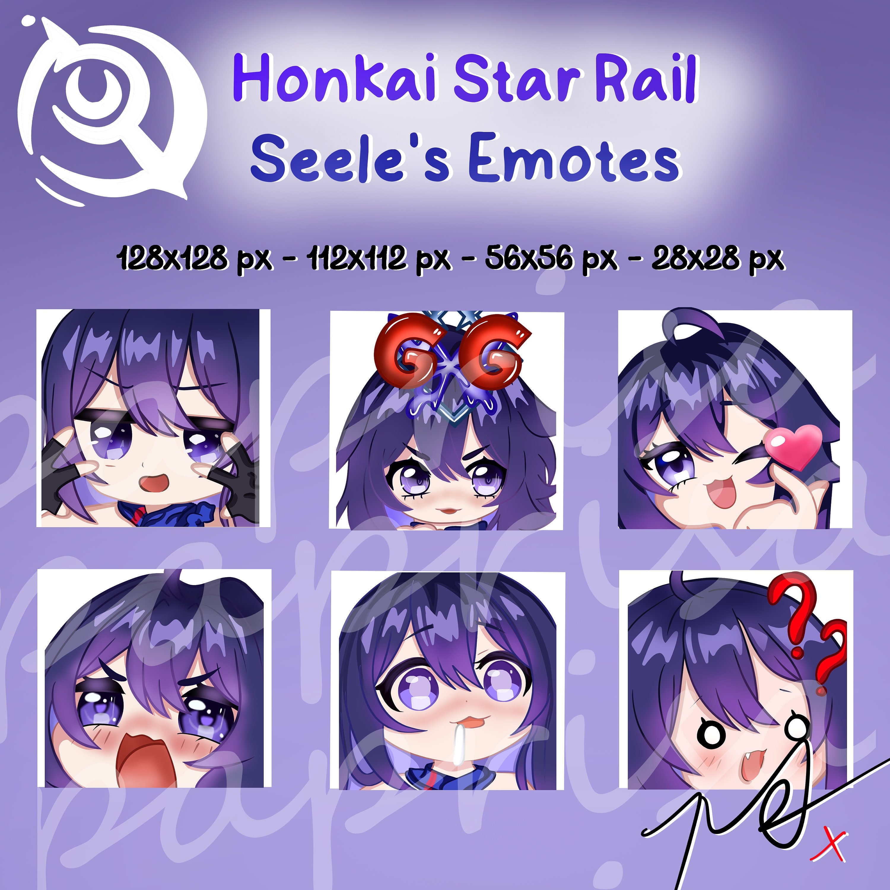 Honkai Star Rail Emotes - Seele [PACK] - Etsy
