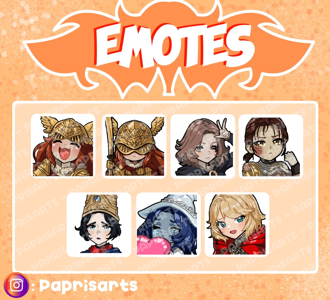 EMOTES [TWITCH & DISCORD] - Elden Ring - Malenia, Ranni, Roderika ...