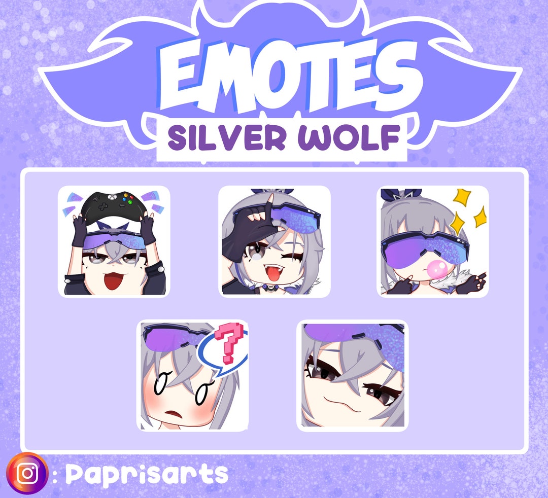 Honkai Star Rail Emotes - Silver Wolf [PACK] - Etsy
