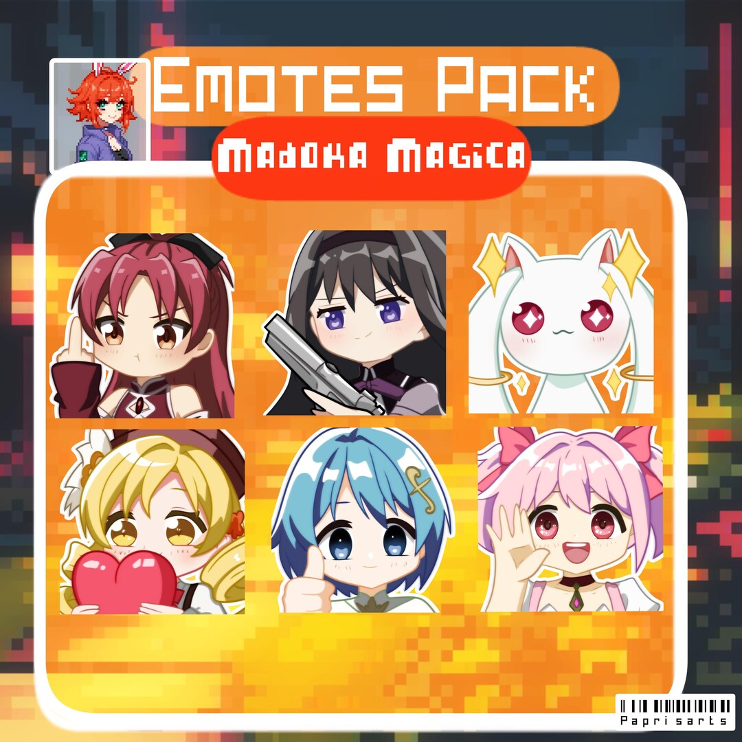 EMOTES [TWITCH & DISCORD] - Puella Madoka Magica - Madoka, Kyubey ...