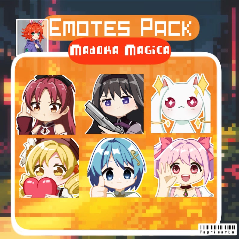 EMOTES [TWITCH & DISCORD] - Puella Madoka Magica - Madoka, Kyubey ...