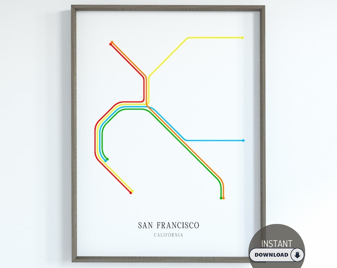 BART - Bay Area Rapid Transit Map 2023, Current BART Map, San Fransisco ...