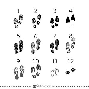 Personalised Family Print, Custom Family Foot Prints, Family Gift ...