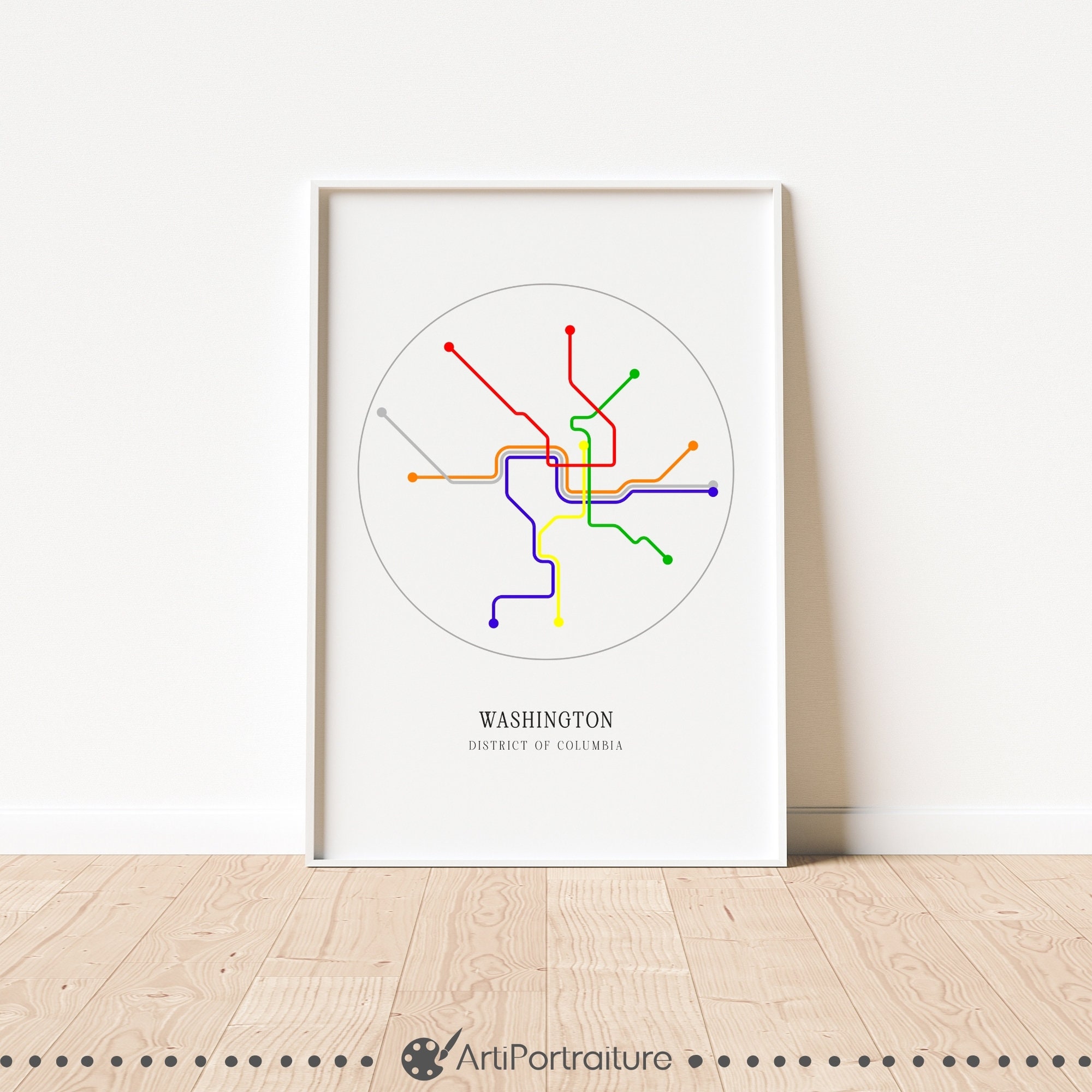 Washington Dc Subway Map, DC Metro Map, District of Colombia Metro ...