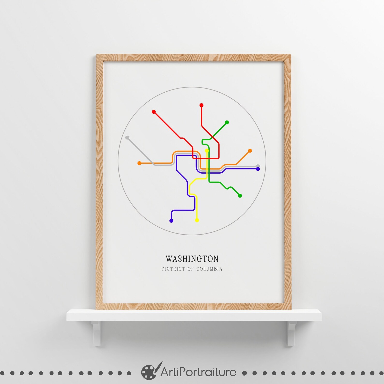 Washington Dc Subway Map, DC Metro Map, District of Colombia Metro ...