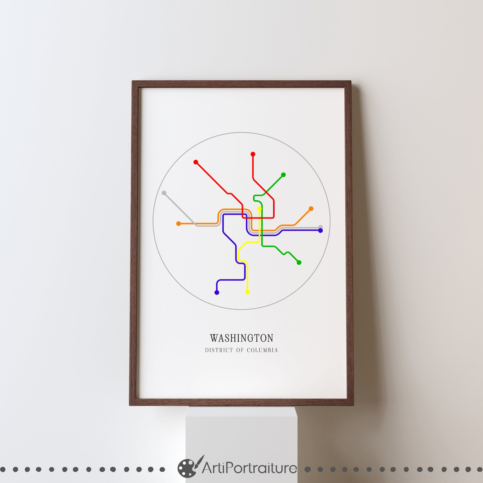 Washington Dc Subway Map, DC Metro Map, District of Colombia Metro ...