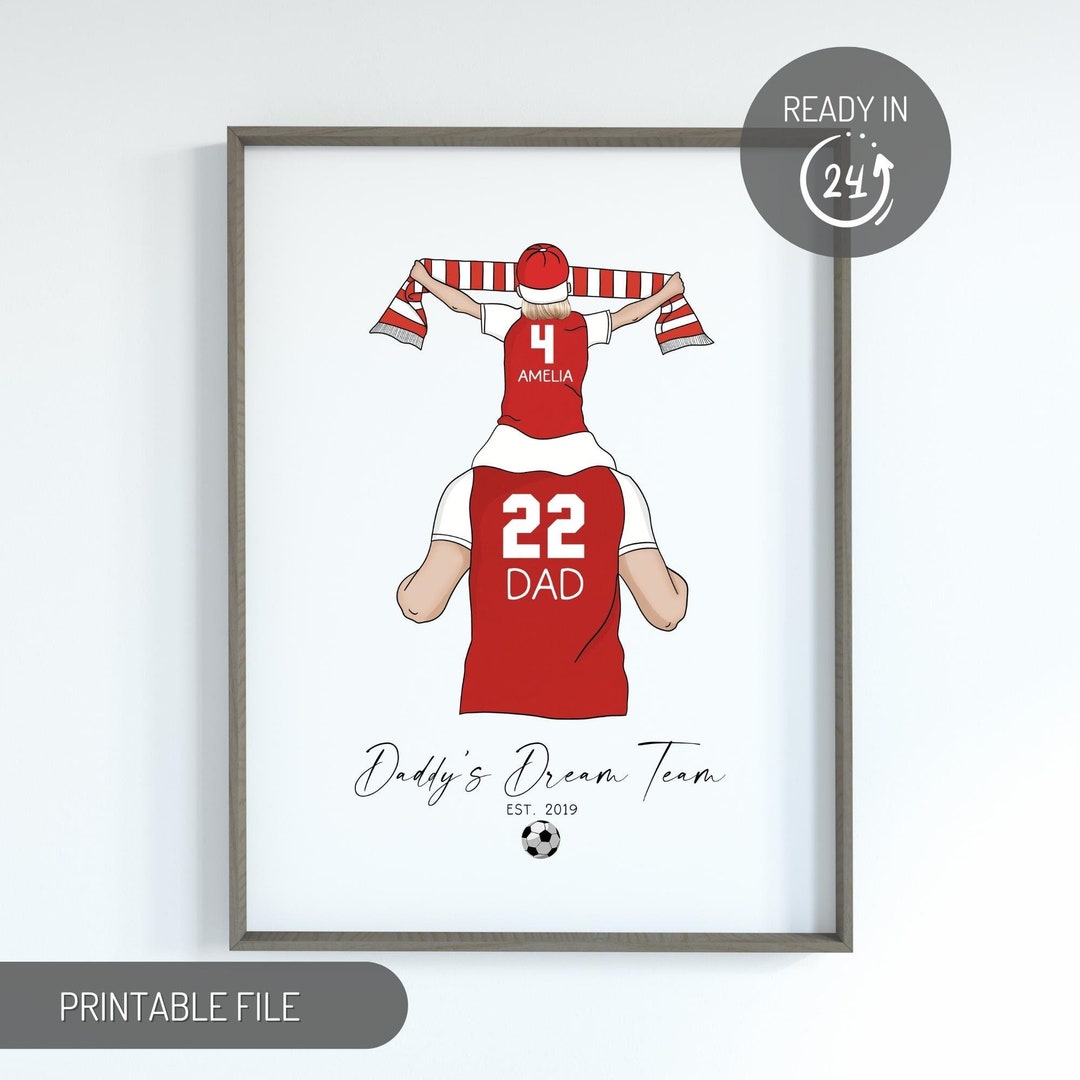 Custom Fathers Day Print, Personalized Gifts for Dad From Daughter ...