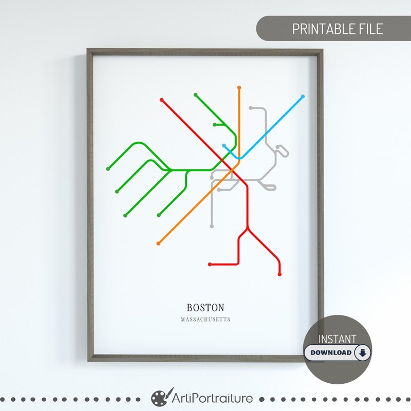 Minimalist Subway Maps - Etsy